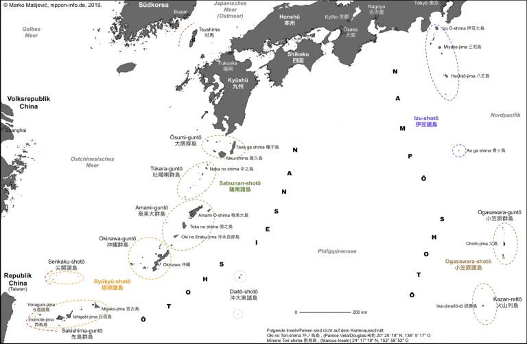 Geografie Japans | Landeskunde | Nippon-Info